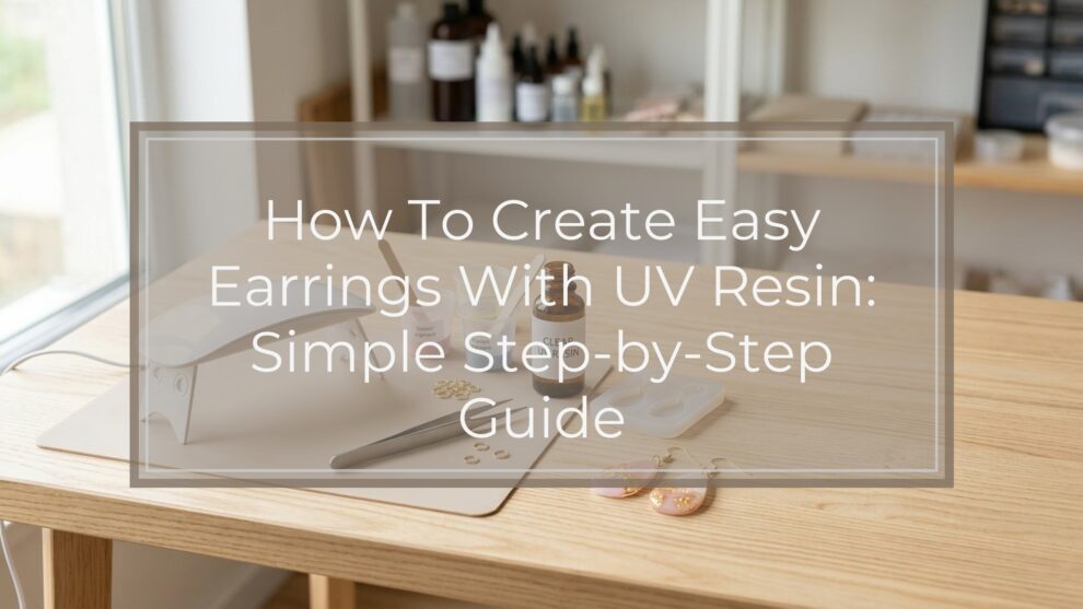 How to Create Easy Earrings With UV Resin: Simple Step-by-Step Guide ...
